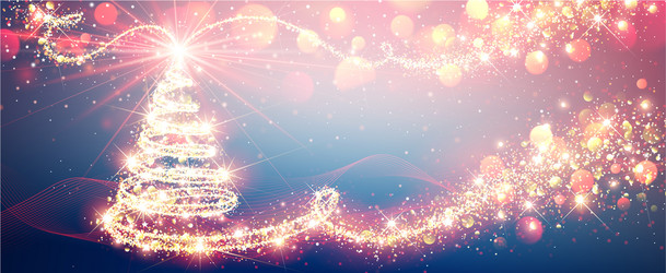 Magic christmas tree Royalty Free Vector Image