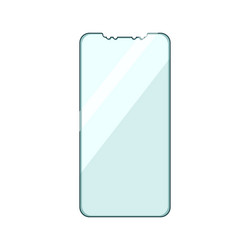 Cell phone screen protector cartoon Royalty Free Vector