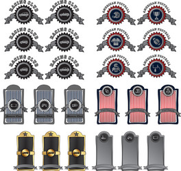 City of jakarta label badge sticker logo template Vector Image