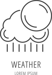 Cartoon weather symbol Royalty Free Vector Image