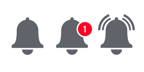 Notification bell icon inbox message Royalty Free Vector
