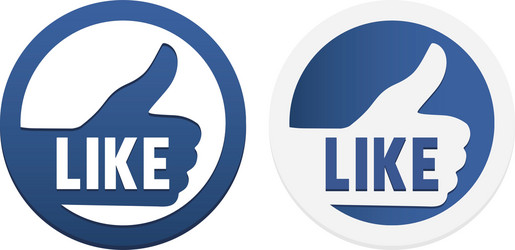 Like unlike sign Royalty Free Vector Image - VectorStock