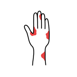 Vomiting doodle icon Royalty Free Vector Image