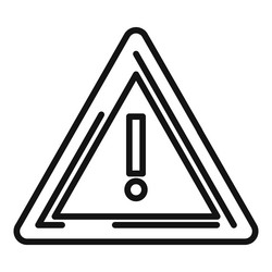 Car attention sign icon simple auto spare Vector Image