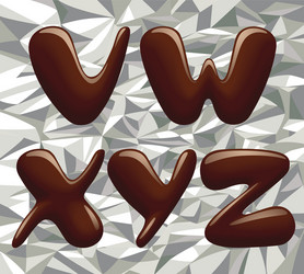Chocolate Alphabet Vector Images (over 2,800)