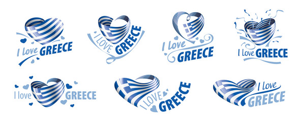 Greece love Royalty Free Vector Image - VectorStock