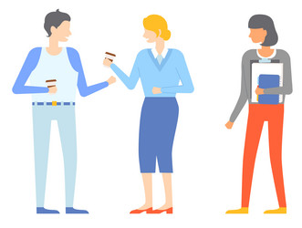 Office people worker brainstorming sessions Vector Image