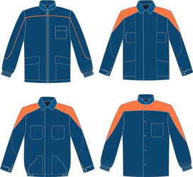 Work wear and uniform set isolated Royalty Free Vector Image