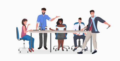 Cartoon Round Table Discussion Vector Images (over 180)