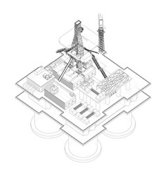 Oil Rig Blueprint Vector Images (over 180)