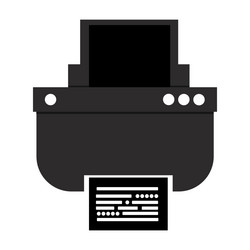 Printer icon set and copier icon symbol Royalty Free Vector