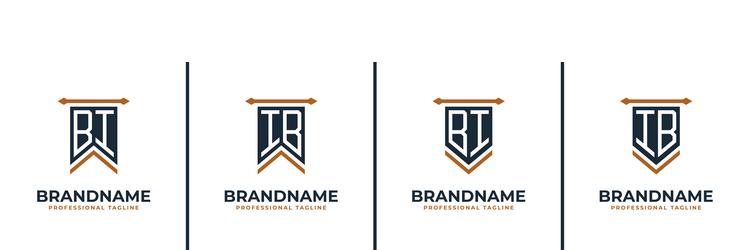 Letter bi and ib burger logo suitable for any Vector Image