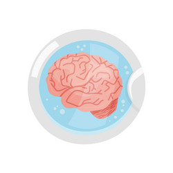 Brain washing image in flat style editable Vector Image