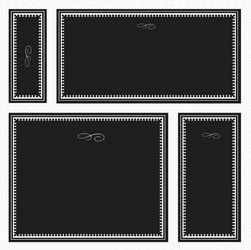Matching frames set Royalty Free Vector Image - VectorStock