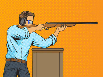 Man Shooting Gun Drawing Vector Images (over 460)