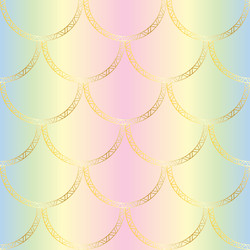 White mermaid tail texture fish scales seamless Vector Image