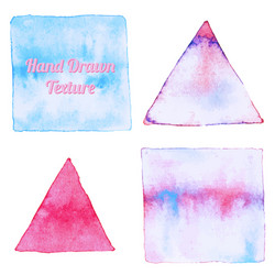 Gray watercolor triangle and rectangle shapes Vector Image