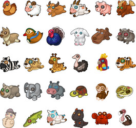 Stuffed animals Royalty Free Vector Image - VectorStock