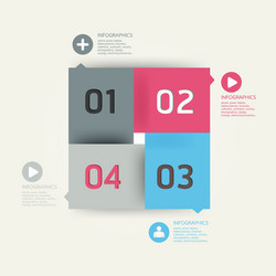 Modern design template used for number banner Vector Image