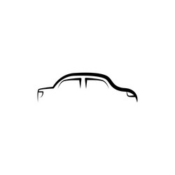 Car line design template Royalty Free Vector Image