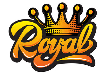 King lettering Royalty Free Vector Image - VectorStock