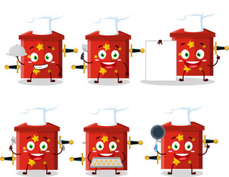 Cartoon character of magic box fantasy Royalty Free Vector