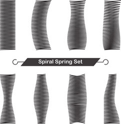 Rainbow spiral spring toys Royalty Free Vector Image