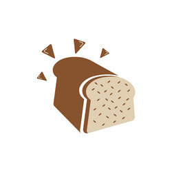 Bread toaster icon symbol logo design Royalty Free Vector