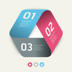 Modern design template used for number banner Vector Image