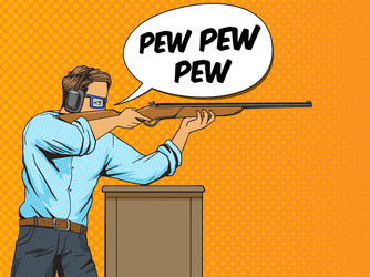 Man Shooting Gun Drawing Vector Images (over 570)