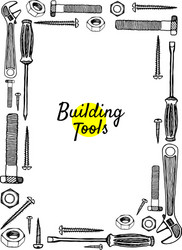 Different types of hand tools Royalty Free Vector Image