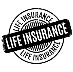 Life insurance rubber stamp Royalty Free Vector Image