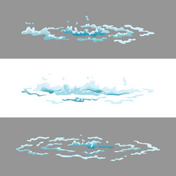 Sprite water splash animation shock waves Vector Image