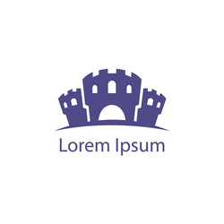 Fort logo design Royalty Free Vector Image - VectorStock