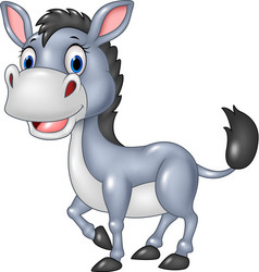 Cartoon funny donkey Royalty Free Vector Image