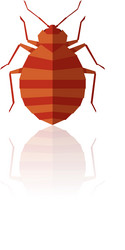 Flat geometric termite Royalty Free Vector Image