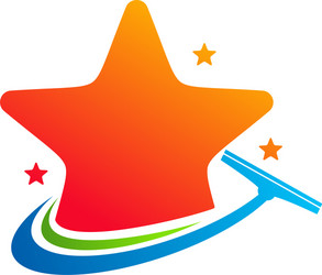 Star clean logo template creative Royalty Free Vector Image