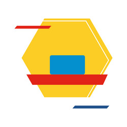 Yellow commercial banner Royalty Free Vector Image