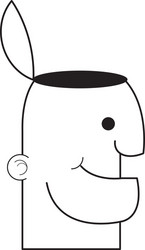 Open head person icon Royalty Free Vector Image