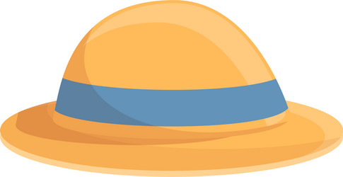 Safari textile hat icon cartoon style Royalty Free Vector
