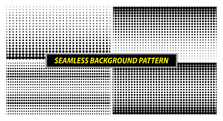 Stock seamless halftone dots pattern background Vector Image