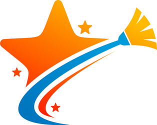 Star clean logo template creative clean logo Vector Image