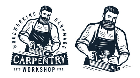 Wood shaving tool sketch carpenter planer Vector Image