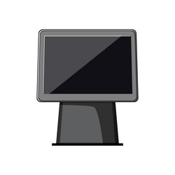 Pay pos terminal cartoon Royalty Free Vector Image