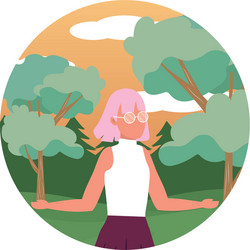 Human woman body cartoon Royalty Free Vector Image
