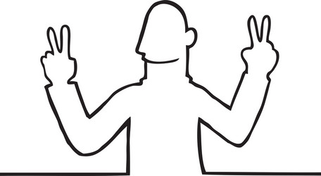 Guy Peace Sign Vector Images (over 380)