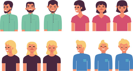 Half Male Female Face Vector Images (71)