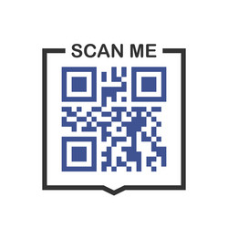 Qr code 3d icon qrcode for scan security concept Vector Image