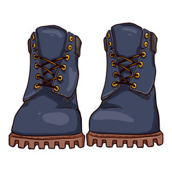 Cartoon work boots Royalty Free Vector Image - VectorStock