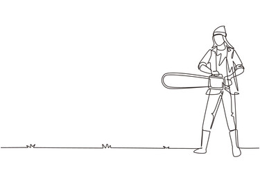 Continuous one line drawing worker using Vector Image